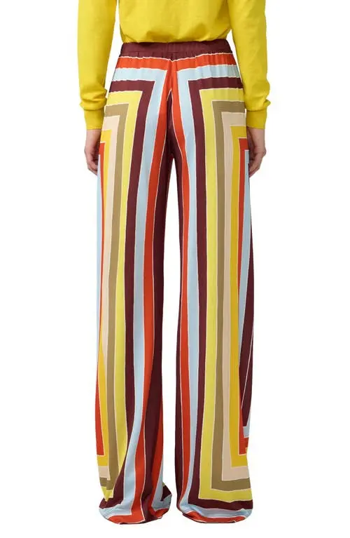 Diane Von Furstenberg Malia Stripe Wide Leg Pants - Dorian Str