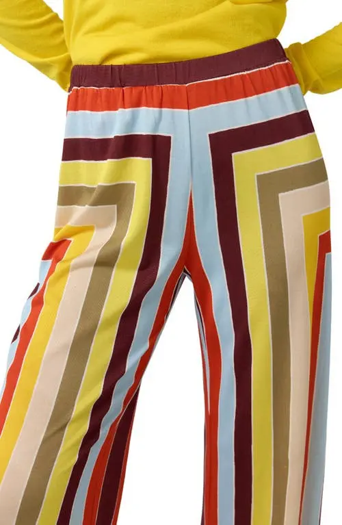 Diane Von Furstenberg Malia Stripe Wide Leg Pants - Dorian Str