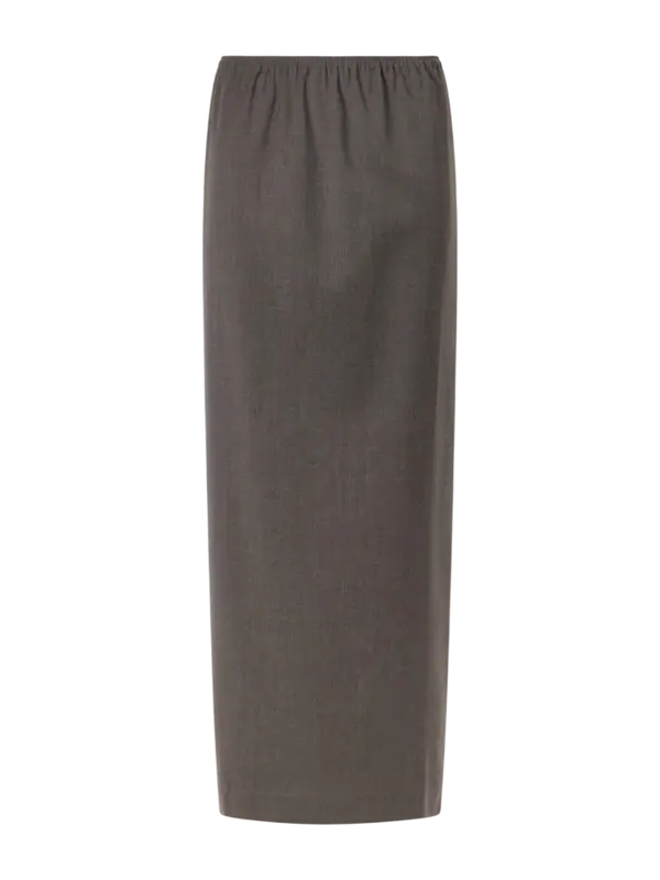 ST. AGNI Wool-blend Maxi Skirt - Gray