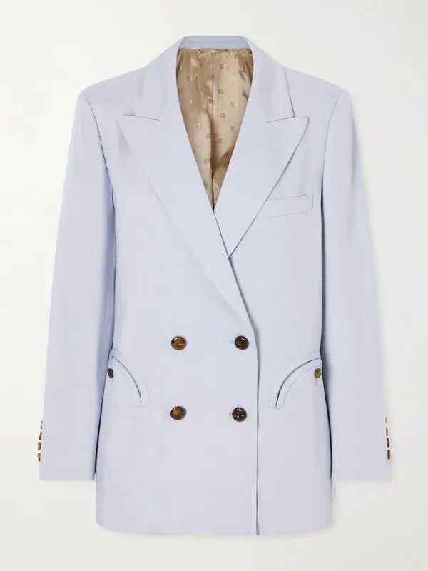 BLAZÉ MILANO Vezon Double-breasted Blazer - Blue