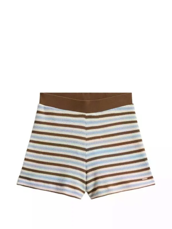 Woolrich Striped Knit Shorts - Brown