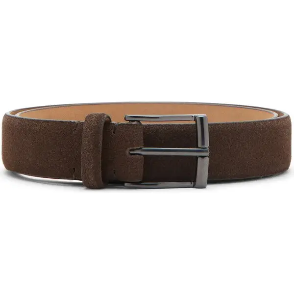 Mango Suede Belt - Brown