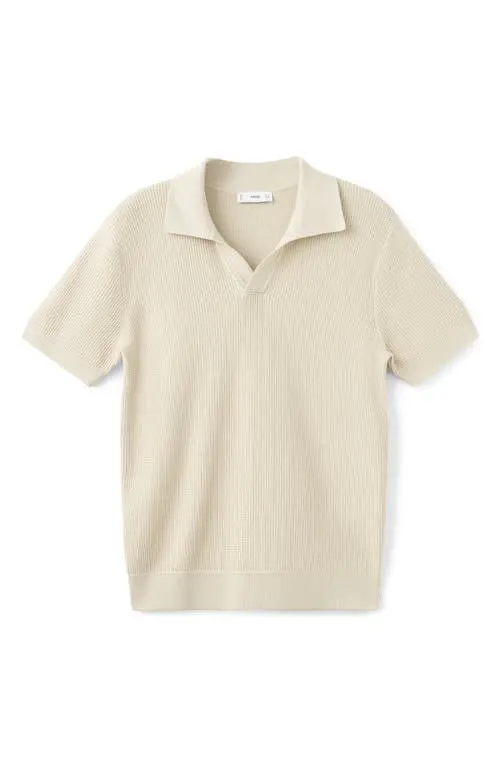 Mango Cotton Piqué Polo - Sand