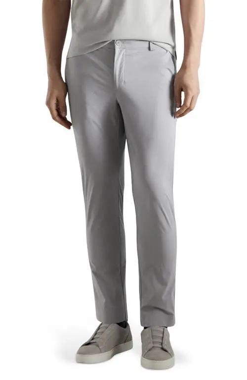 Mango Water Repellent Slim Fit Pants - Ice Grey