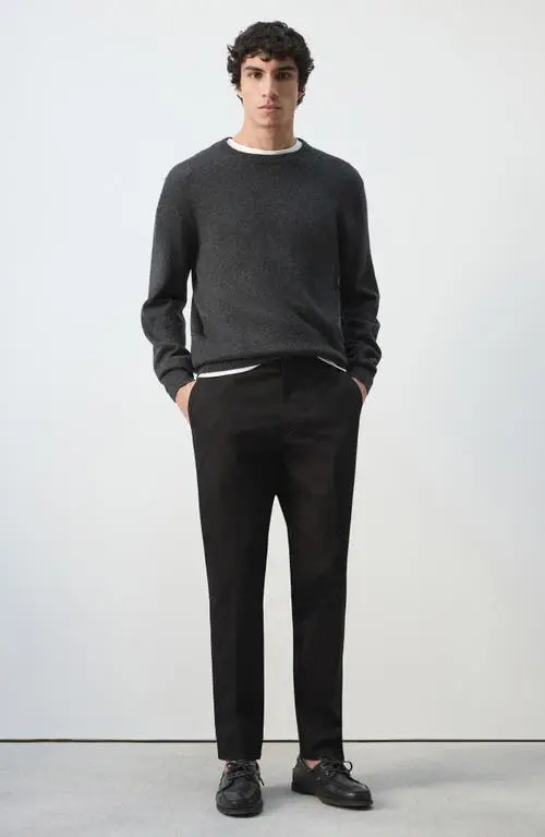 Mango Dublino Slim Fit Chinos - Black