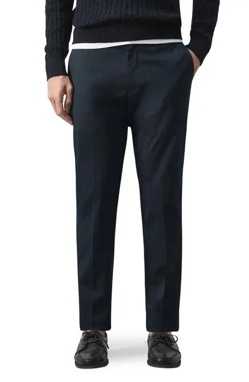 Mango Dublino Slim Fit Chinos - Navy