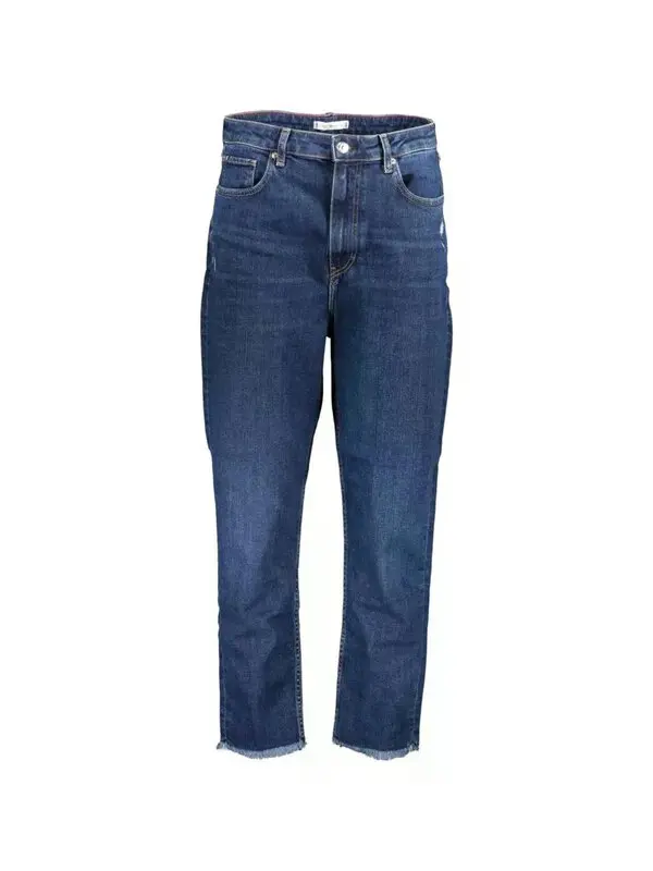 Tommy Hilfiger High-rise Jeans With Raw-cut Hem - Blue