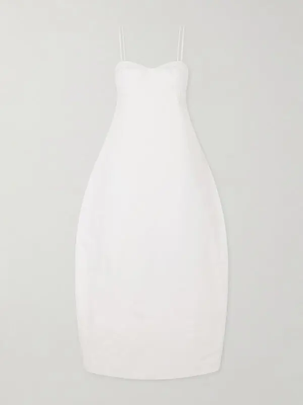 RÓHE Cotton Midi Dress - White