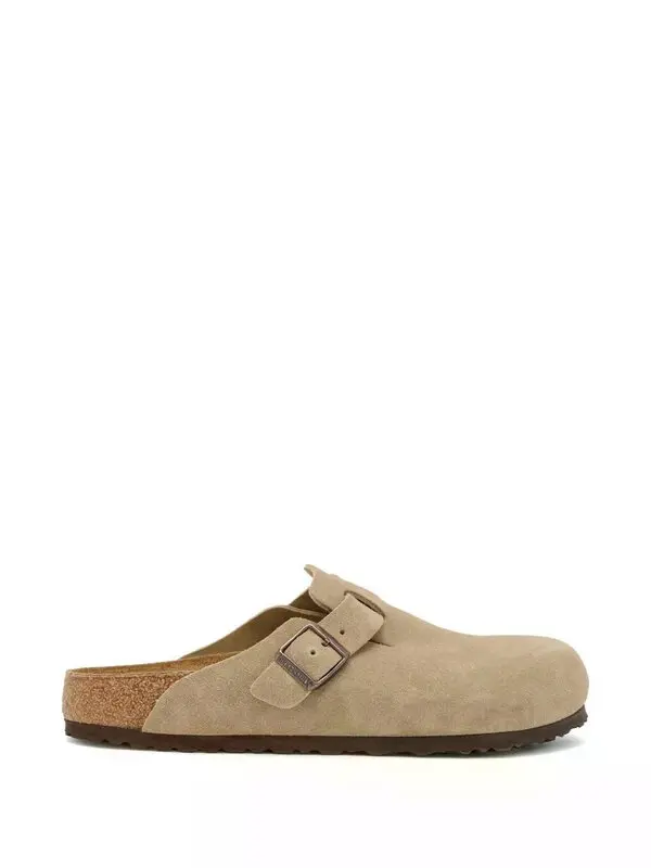 BIRKENSTOCK Boston Buckle-fastening Slides - Neutrals
