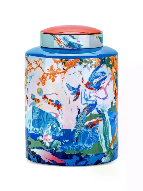 Shanghai Tang X Jacky Tsai Round Jar - Blue