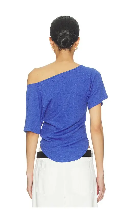 Free People X Lucy Off The Shoulder Tee - Violet Splendor