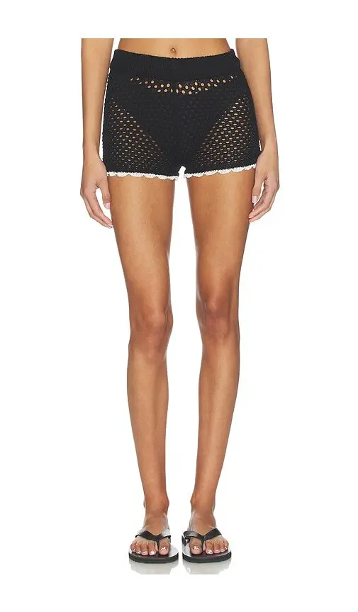 Superdown Brisa Short In Black - Black & White