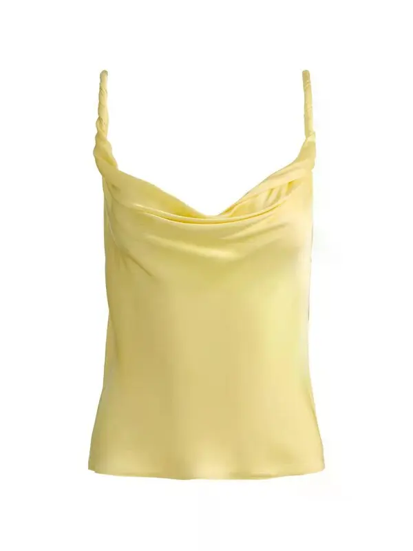 Alice + Olivia Monique Twisted-strap Top - Yellow