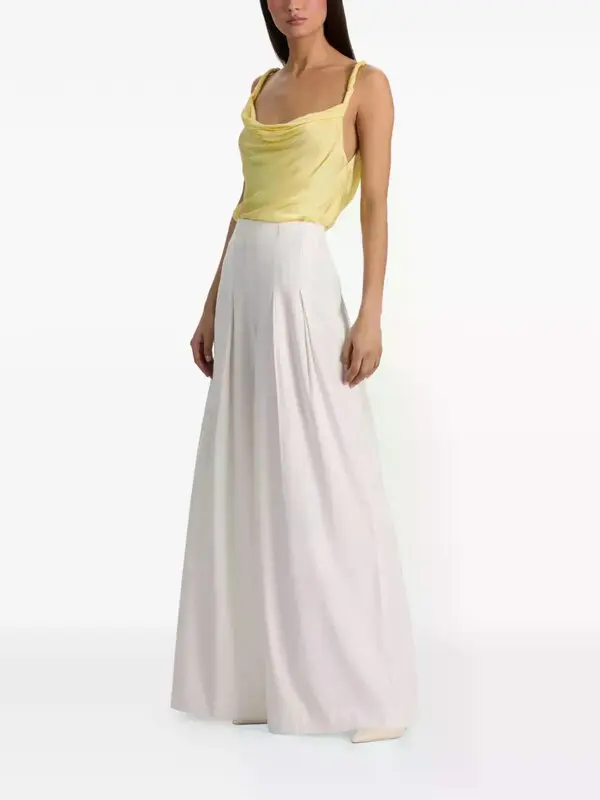 Alice + Olivia Monique Twisted-strap Top - Yellow
