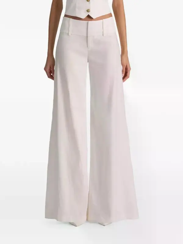 Alice + Olivia Olivia Wide-leg Trousers - White