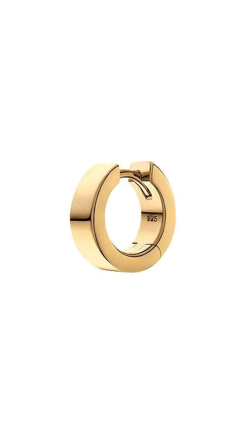 Miansai 4mm Huggie Earring In Metallic Gold - Polished Gold