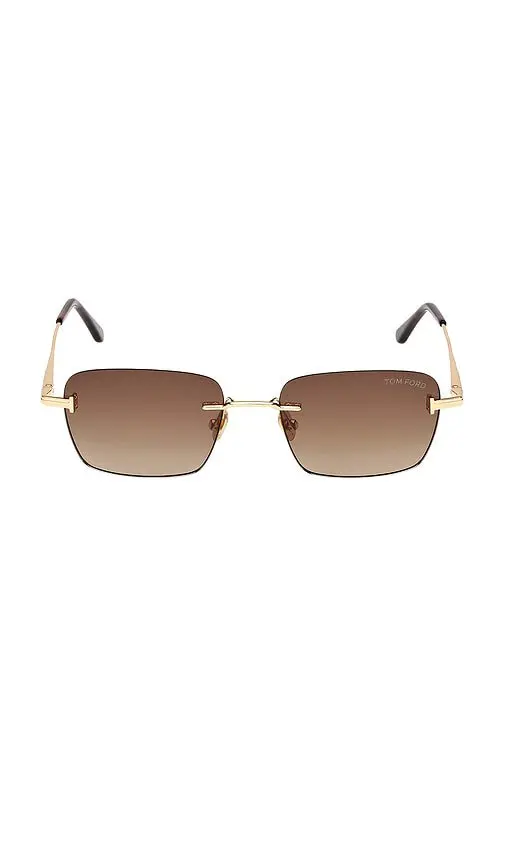 TOM FORD Jake Rimless Sunglasses - Gold