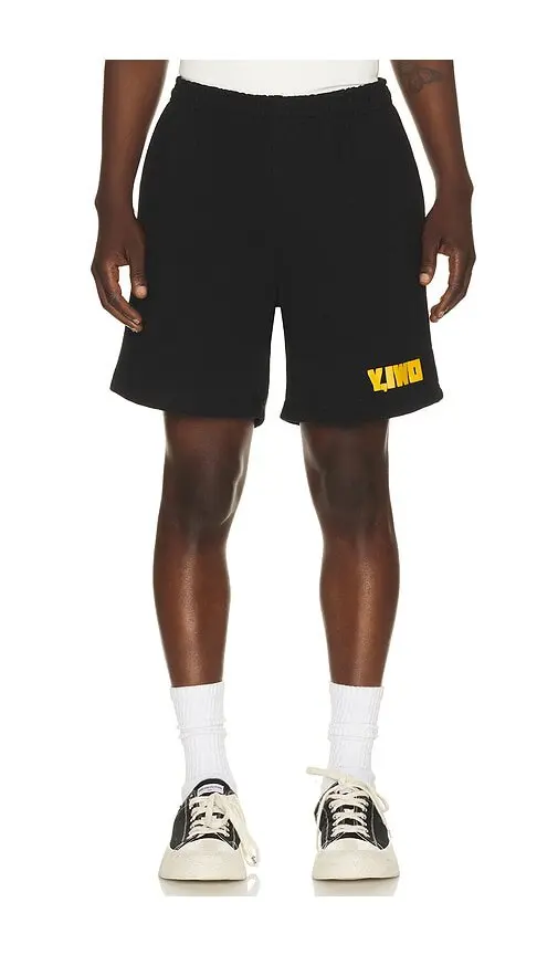 Y,IWO Hardwear Cropped Sweatshorts - Black & Gold