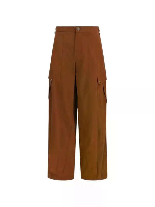 Pinko Cargo-pocket Palazzo Pants - Brown