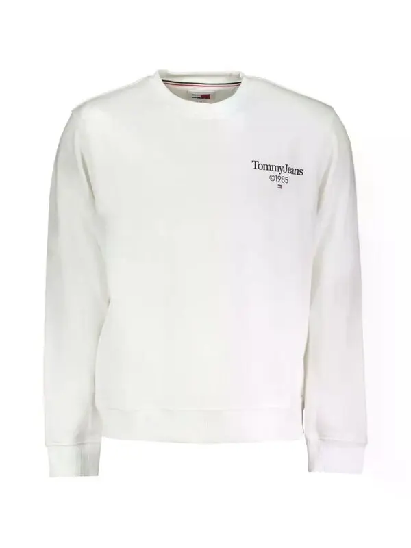 Tommy Hilfiger Logo-print Crew-neck Sweatshirt - White