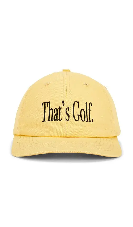 METALWOOD STUDIO That's Golf Dad Hat - Yellow