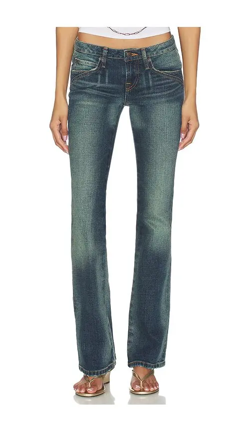 Miaou Low Rise Flare Jeans - Cold Wash