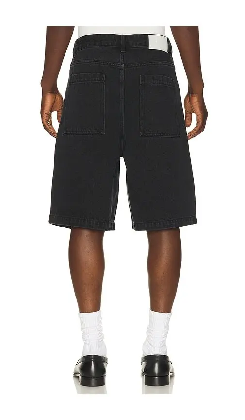 DUNST Pleated Bermuda Denim Shorts