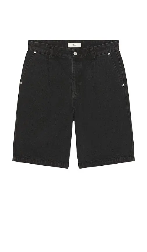 DUNST Pleated Bermuda Denim Shorts