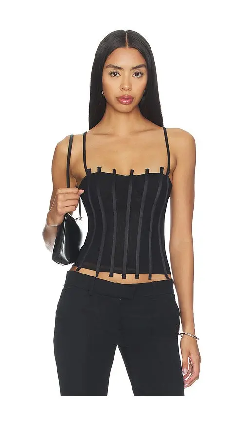 Miaou Lila Corset - Black