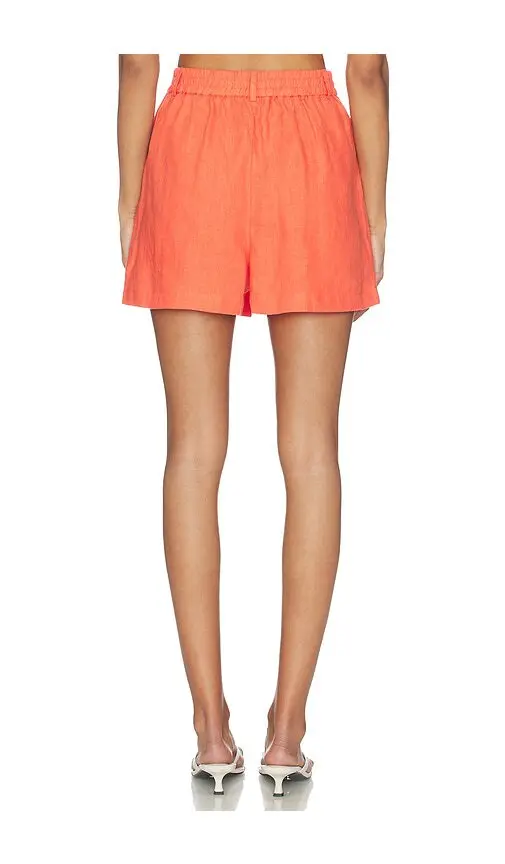 Yumi Kim Linen Shorts - Tangerine