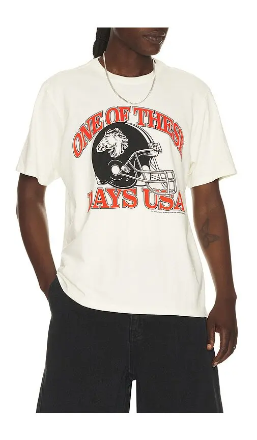 ONE OF THESE DAYS Days Usa Tshirt In Ivory