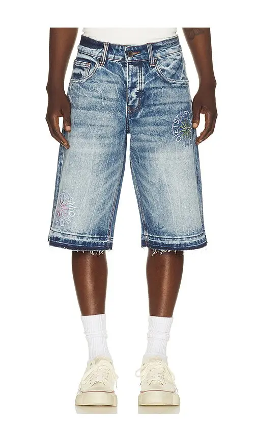 DIET STARTS MONDAY Sol Denim Shorts - Indigo