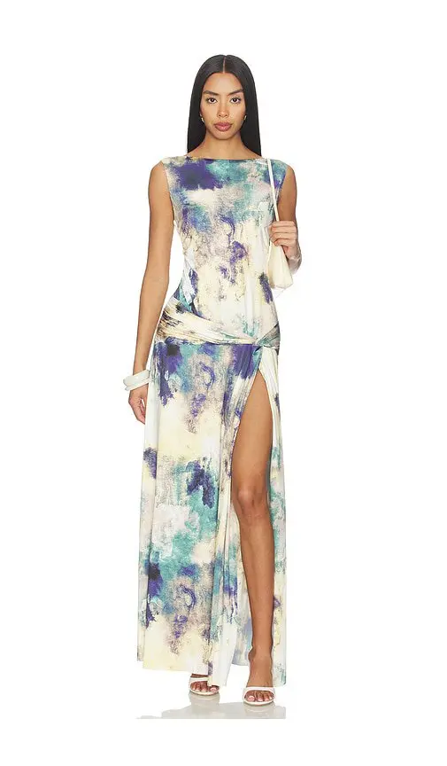 Misa Safira Maxi Dress - Abstract Expression