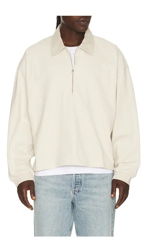 AGOLDE Darius Polo In White