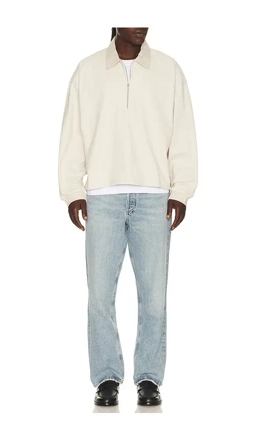 AGOLDE Darius Polo In White