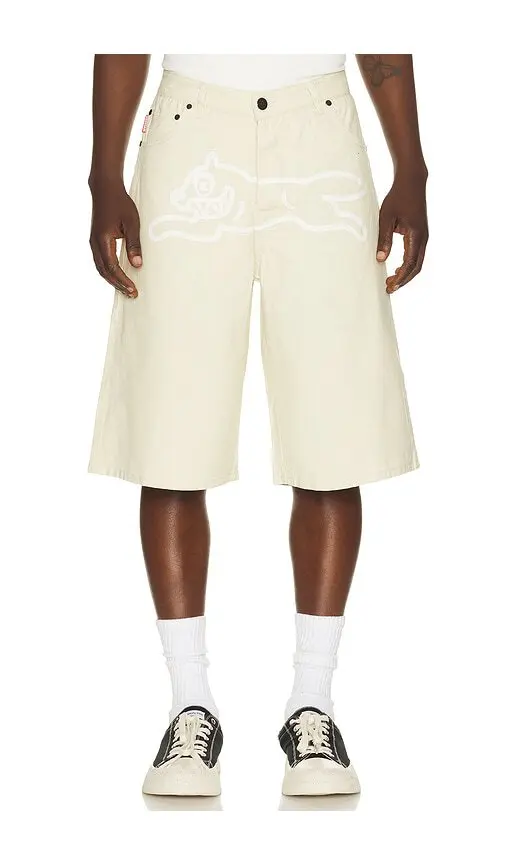 ICECREAM Fenton Shorts In Cream - Fog