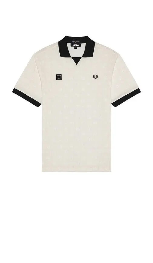 Fred Perry X Meyba Printed Polo In White