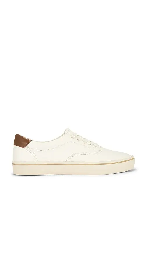 Vince Seaside Leather Sneakers - Pebble White