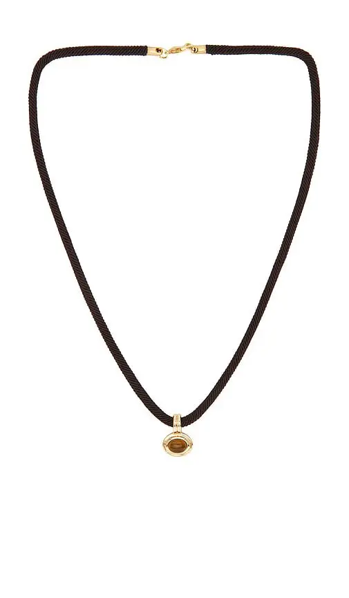 Shashi Maxwell Cord Necklace - Brown