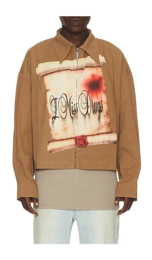 MADFRENZY Miss Overshirt In Brown
