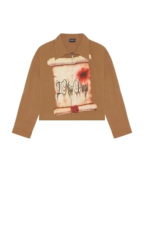 MADFRENZY Miss Overshirt In Brown