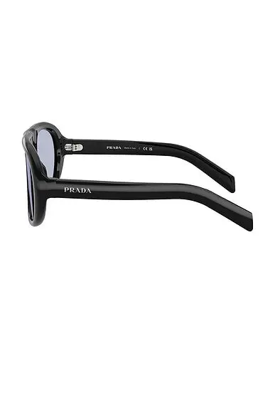Prada Irregular Sunglasses - Black