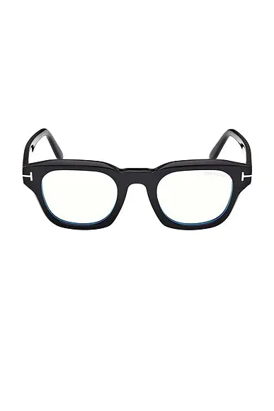 TOM FORD Optical Square Acetate Glasses - Black