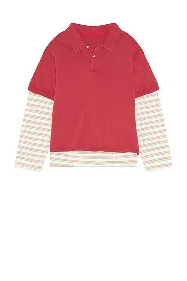 FOUND Double Layer Stripe Tee - Multi Color