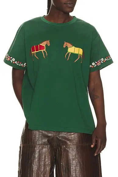 FOUND Embroidered Horse Equine Tee
