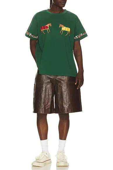 FOUND Embroidered Horse Equine Tee