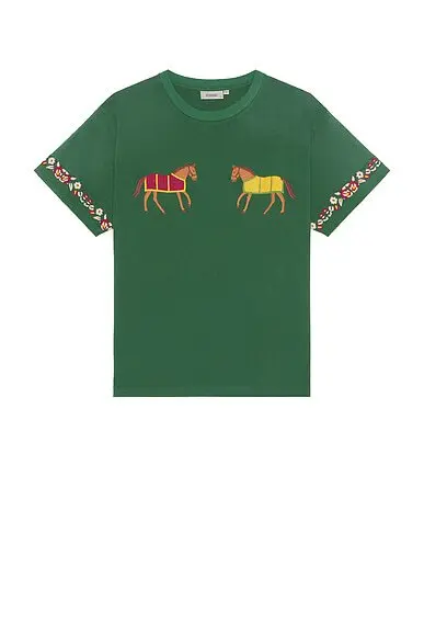 FOUND Embroidered Horse Equine Tee