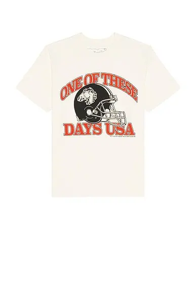 ONE OF THESE DAYS Days Usa T-shirt - Bone