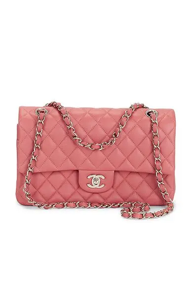 Chanel Lambskin Classic Double Flap Bag - Pink