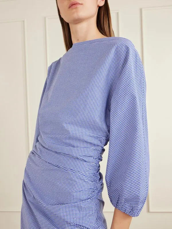 Bernadette Checked Cotton 'ezra' Midi Dress